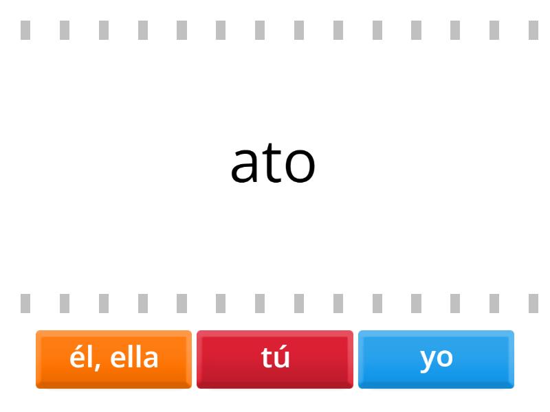 verbo atar - Find the match