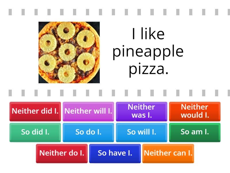 Agreeing using So and neither. - Find the match
