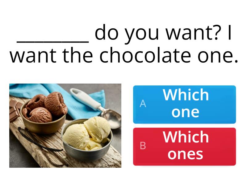 Which one? / Which ones ? - Quiz