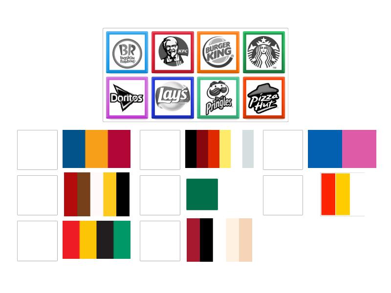 A right color palette of logos - Match up