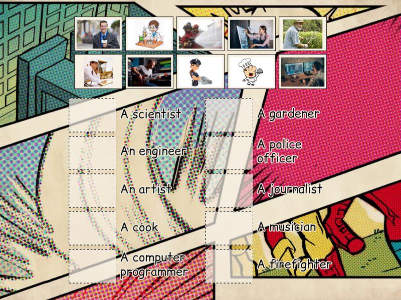 Session 1. Exercise 1. Match the image to the word. - Match up