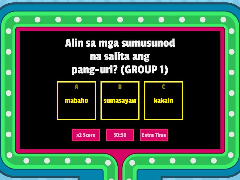 Pang-uri - Game show de TV