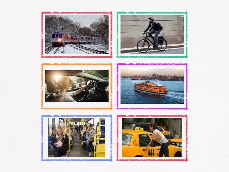 Roadmap A1 |5B| Vocabulary: Travel and transport - Flip tiles