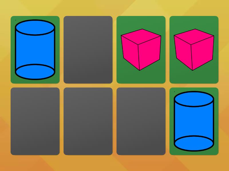 3D shapes game - Combine os pares