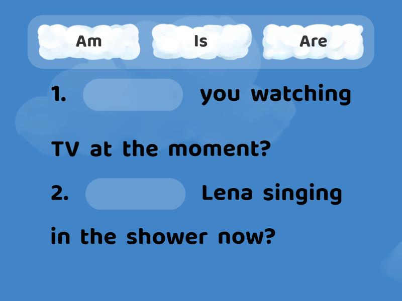Present Continuous - Interrogative 2 - Complete the sentence