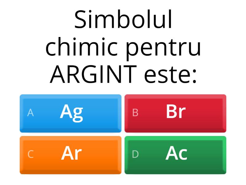 Simboluri chimice - Quiz