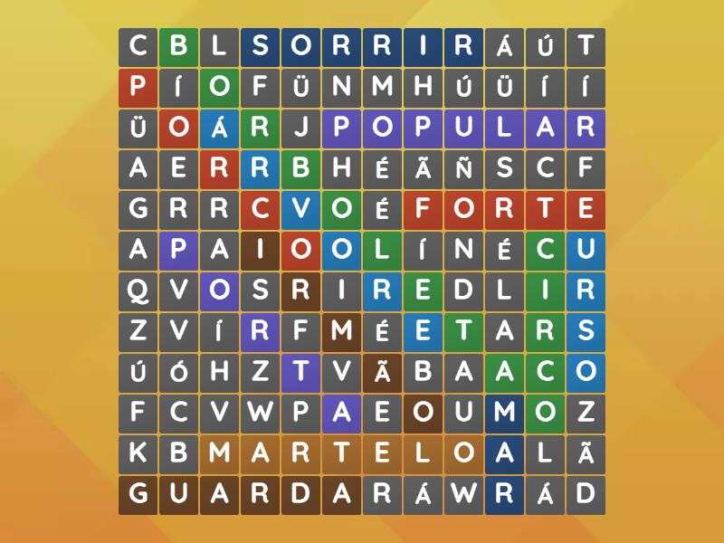 sopa de letras ar/er/ir/or/ur - Crucipuzzle