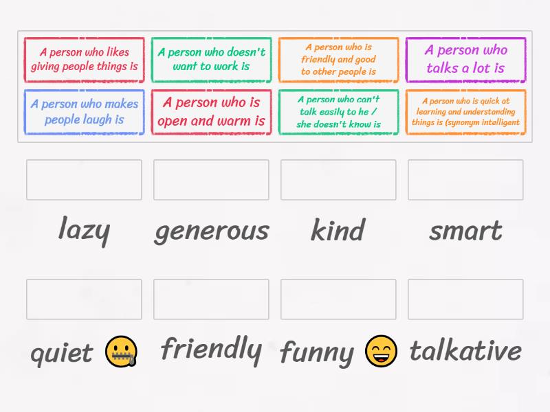 Personality A2 - Match up