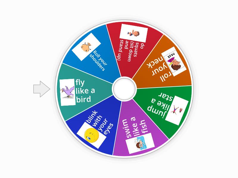 Brain break 3-4 class - Spin the wheel