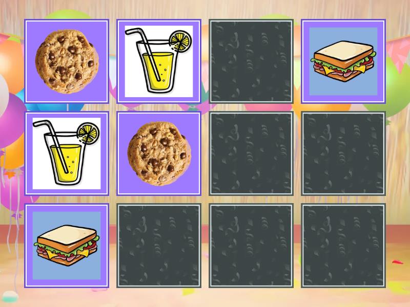 FOOD - Matching pairs