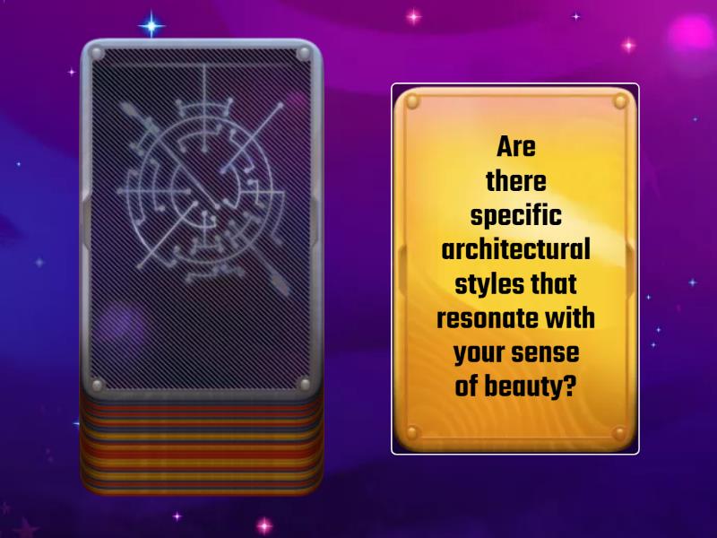 21. A sense of taste - Random cards