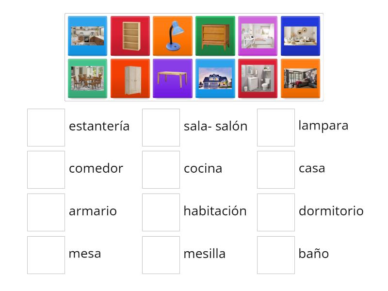 vocabulario casa - Match up