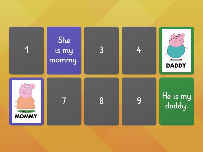 Memory game - Family - Kids next Station - Matching pairs