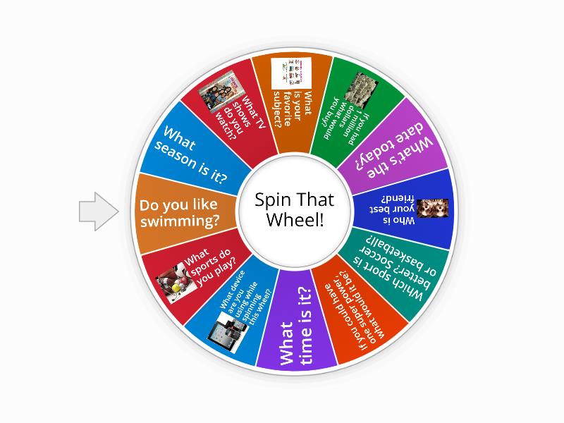 Wheel Of Questions! - Spin the wheel
