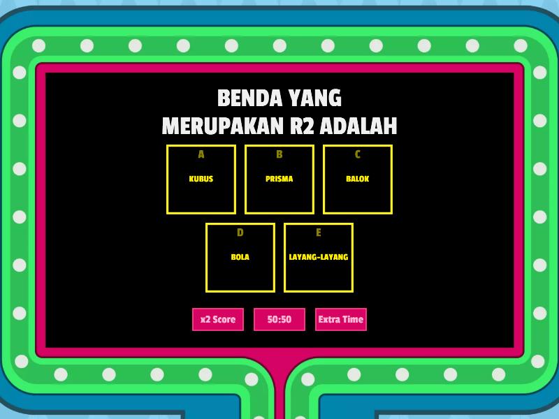 SUDUT DALAM R2 dan R3 - Gameshow quiz