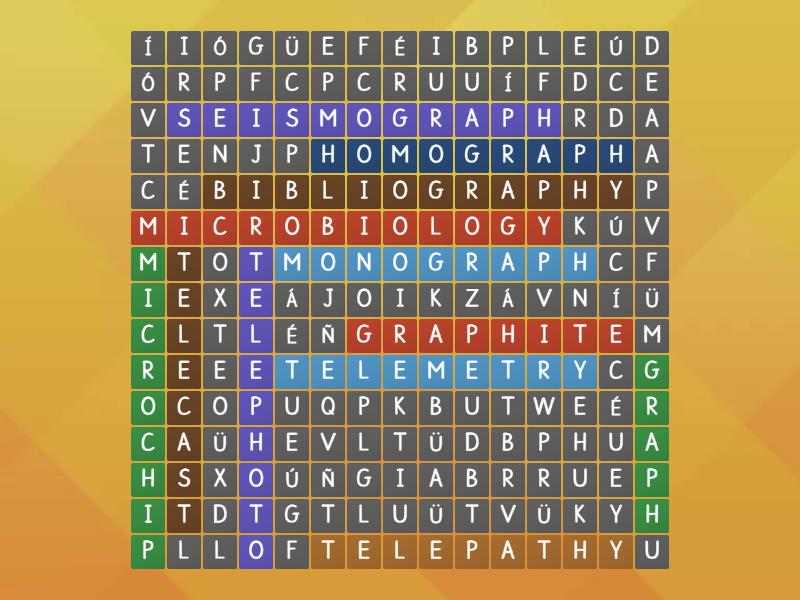 Unit 4 Week 4 Spelling IW - Sopa de letras