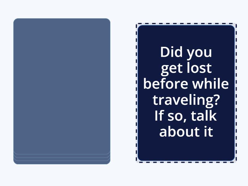 Traveling Abroad - Speaking cards