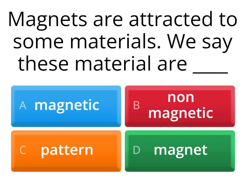 Magnet and magnetism - Quiz