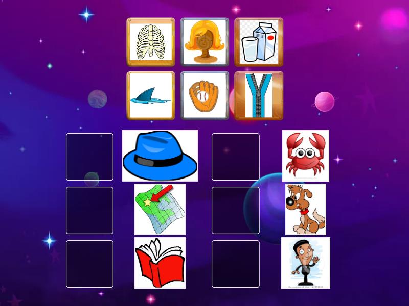 Matching Final Sounds - Match up