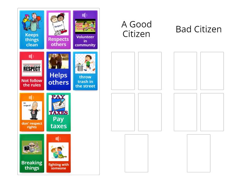 A Good or Bad Citizen? - Group sort