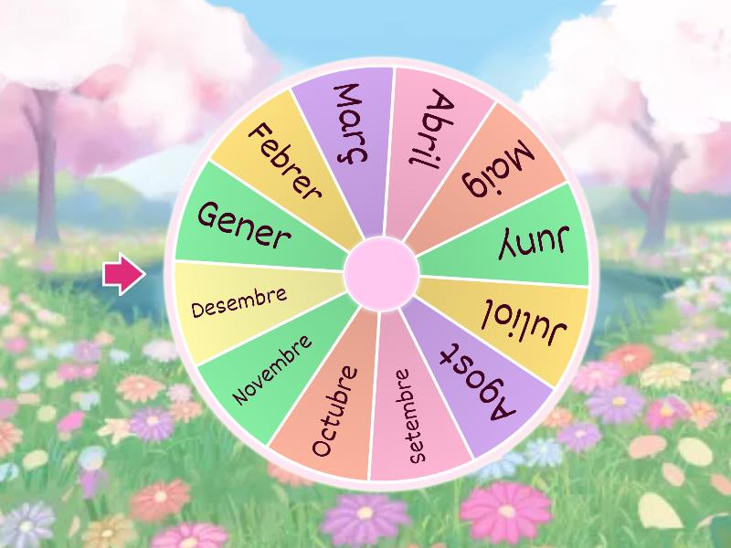 Months of the Year - Spin the wheel