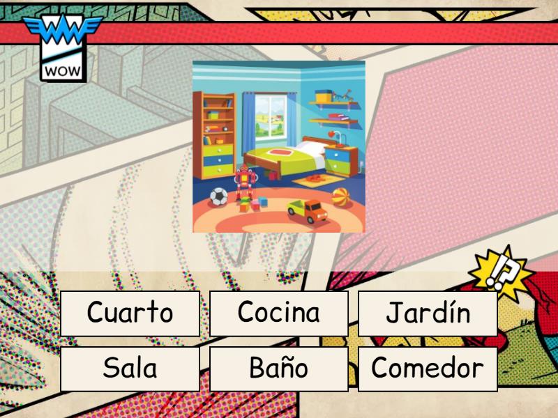 Partes de la casa. - Find the match
