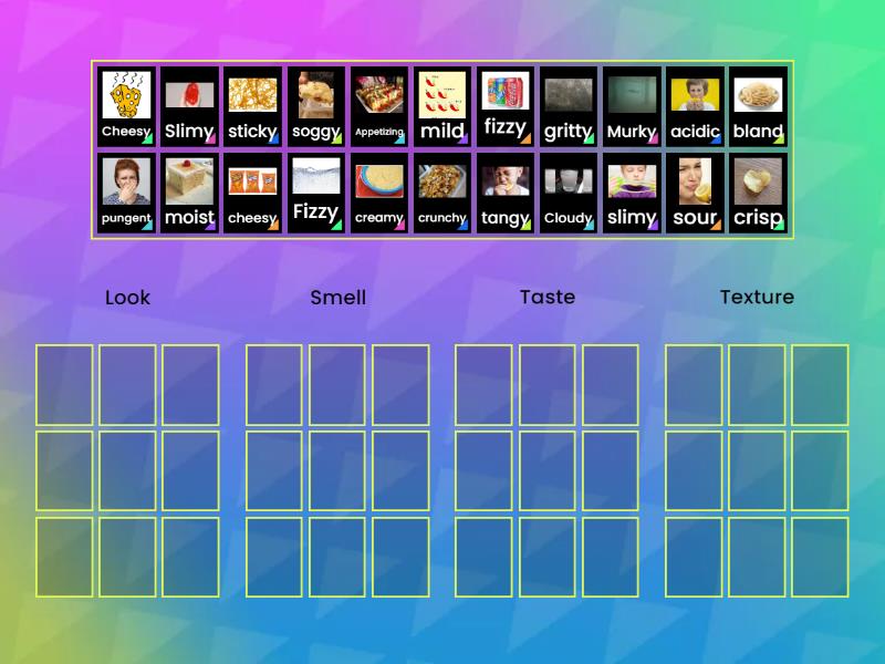 Describing taste - Group sort