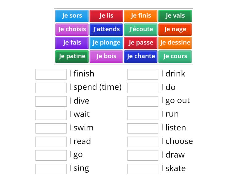 Module 1 key verbs - Match up