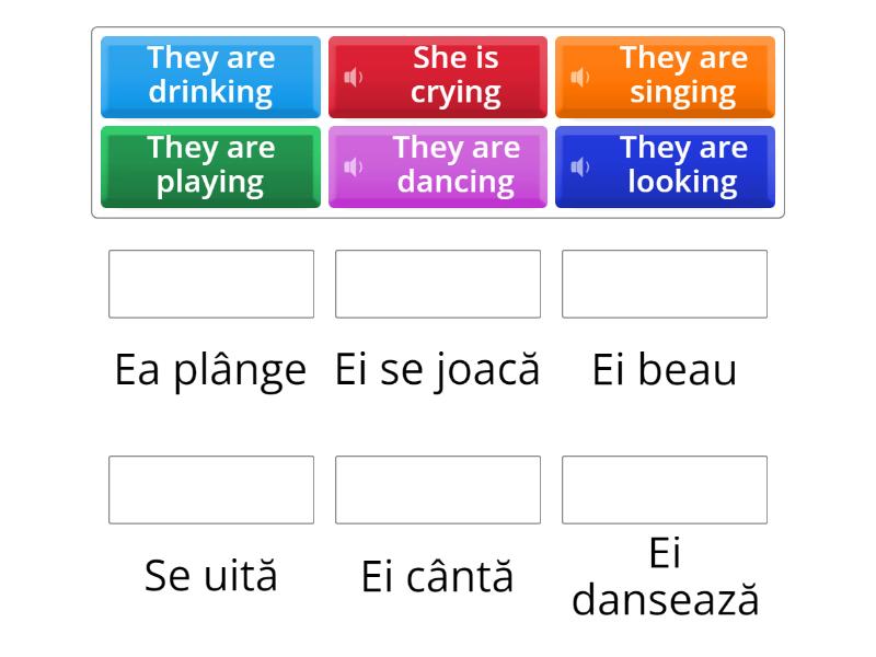 Wedding action verbs - Match up