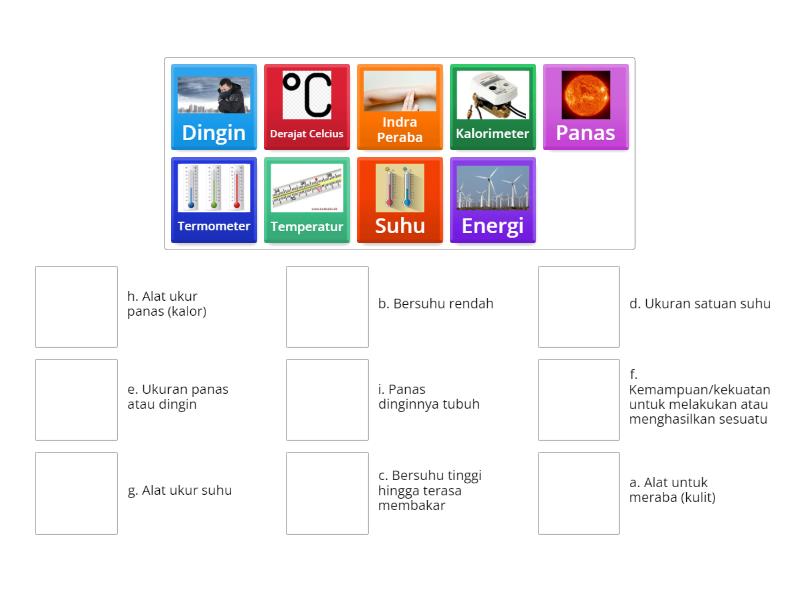 KOSAKATA BARU: TEMA 6, SUB TEMA 1 (2) - Match up