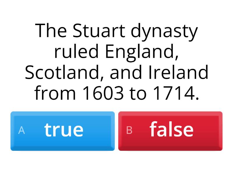 The Stuarts - Quiz