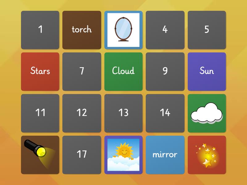 Day sky and Night Sky - Matching pairs