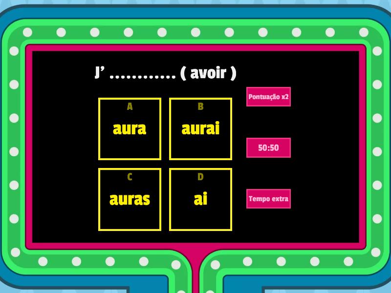 Futur Simple - Gameshow quiz