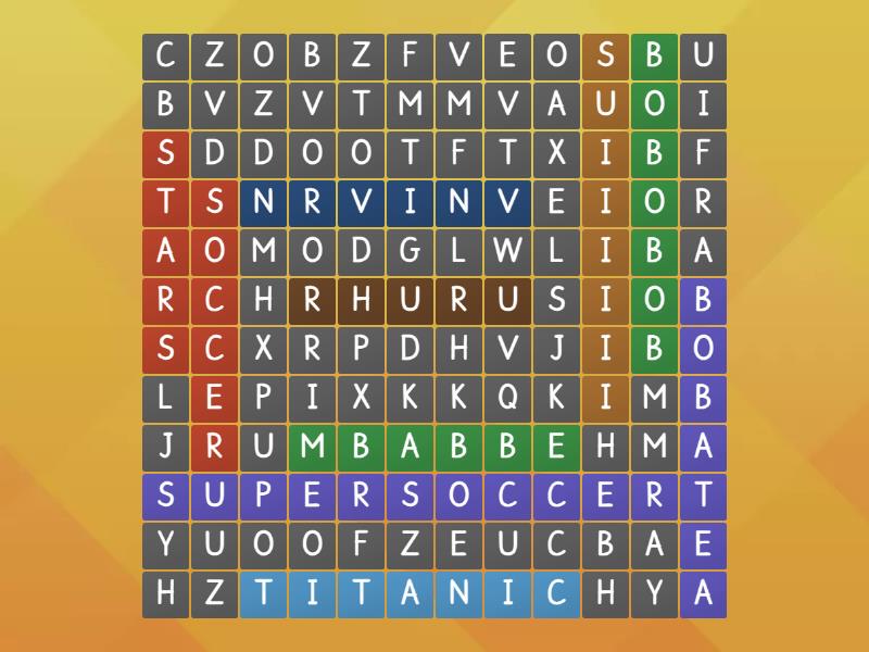 Word search - Sopa de letras