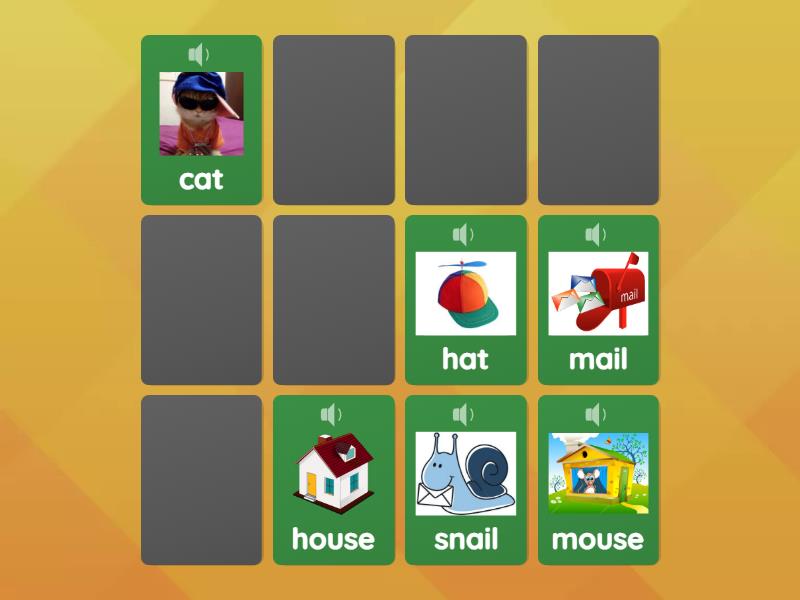 Rhyme Game - Matching pairs