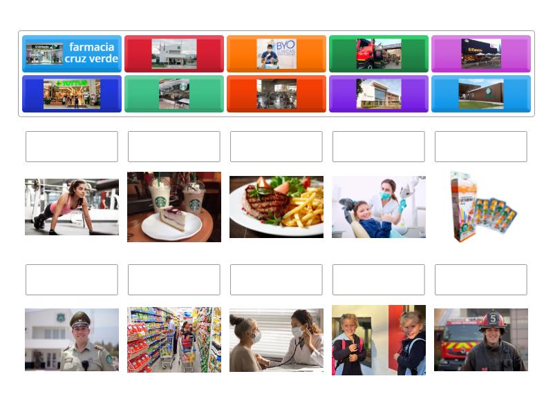 Places of my community - Match up