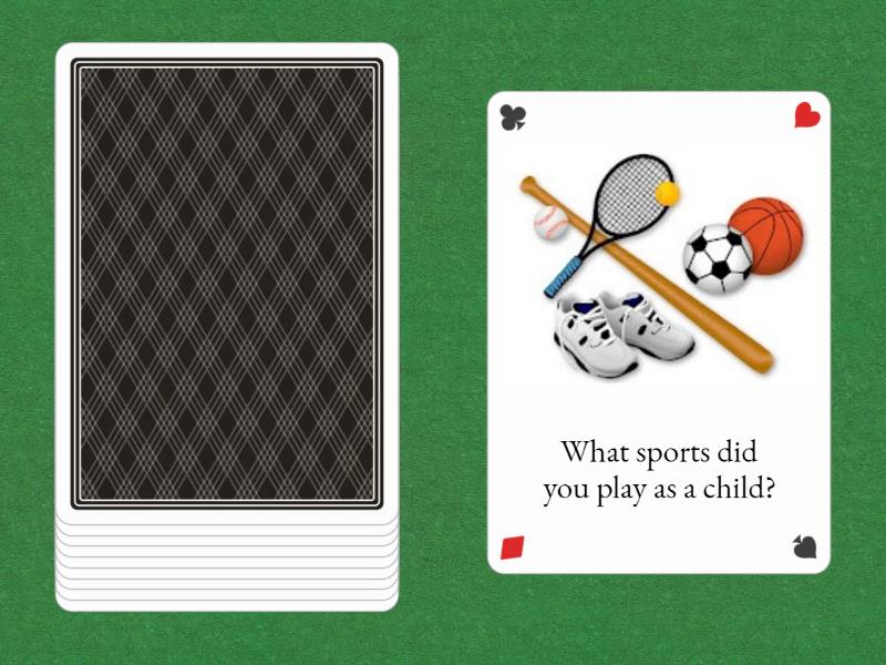 Sport - Speaking cards