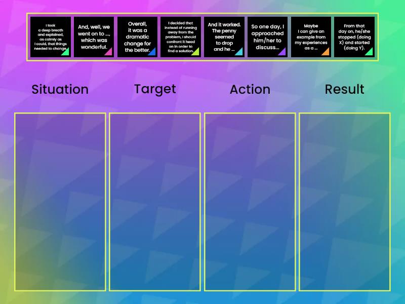 Roadmap C1 9D STAR statements Categorise - Categorize