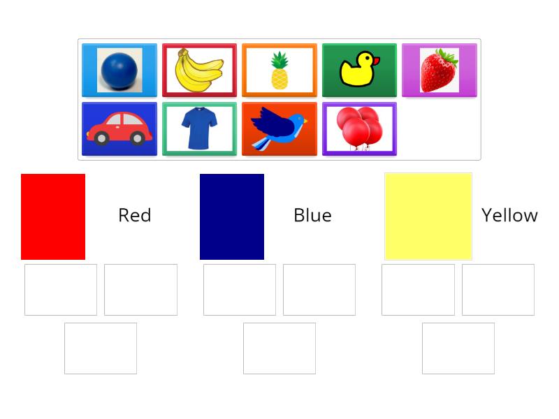 Primary colours - Group sort