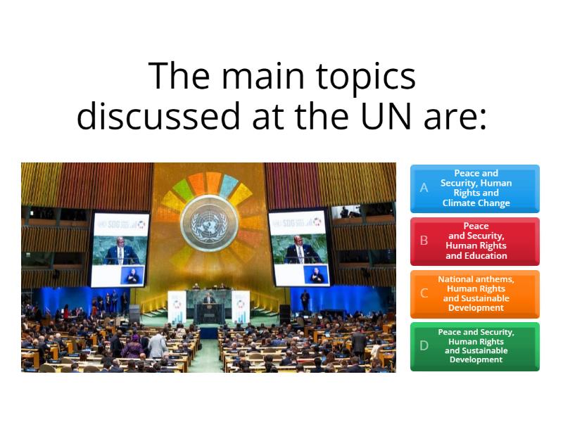 Class 5 Class 6 United Nations - Quiz