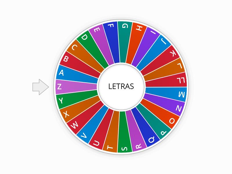 RULETA DE LETRAS - SORTEO - Spin the wheel