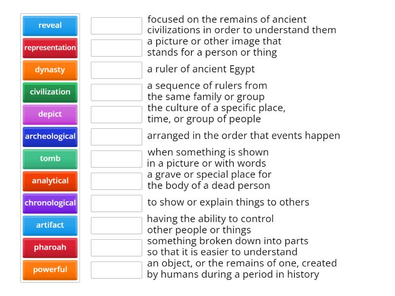 G6.U3.W1 Vocabulary - Match up