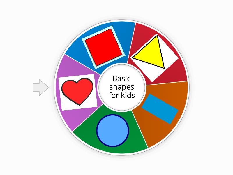 2D shapes - EASY - Spin the wheel