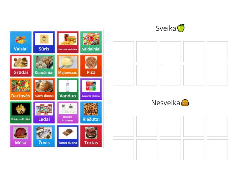 Sveika - Nesveika - Group sort