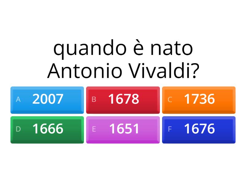 ANTONIO VIVALDI - Quiz