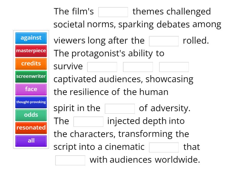 Dramatic license lexis 2 - Complete the sentence