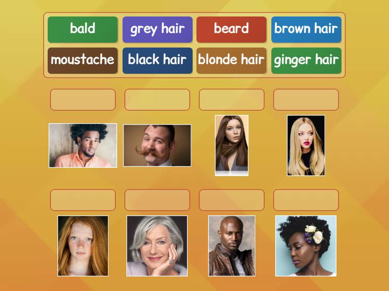 All about hair - matching - Une las parejas