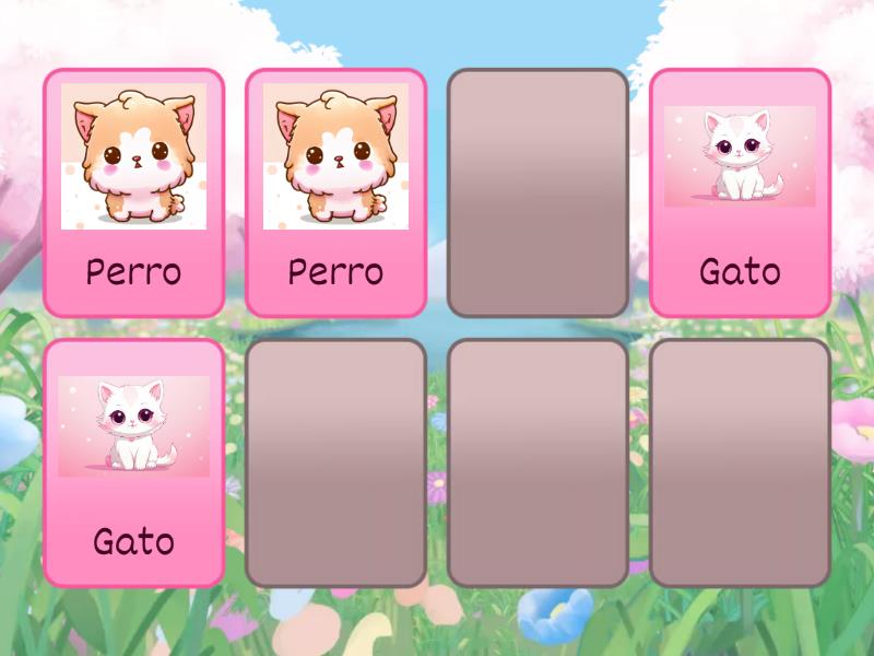 ¡Vamos a jugar! Encuentra los pares de mascotas - Parejas