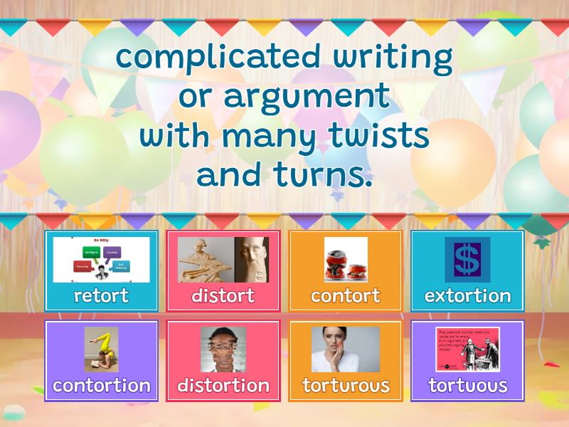 Root word TORT - Find the match