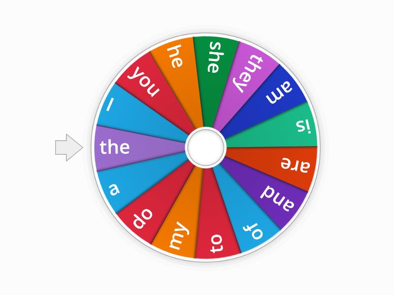 Red Words - Random wheel